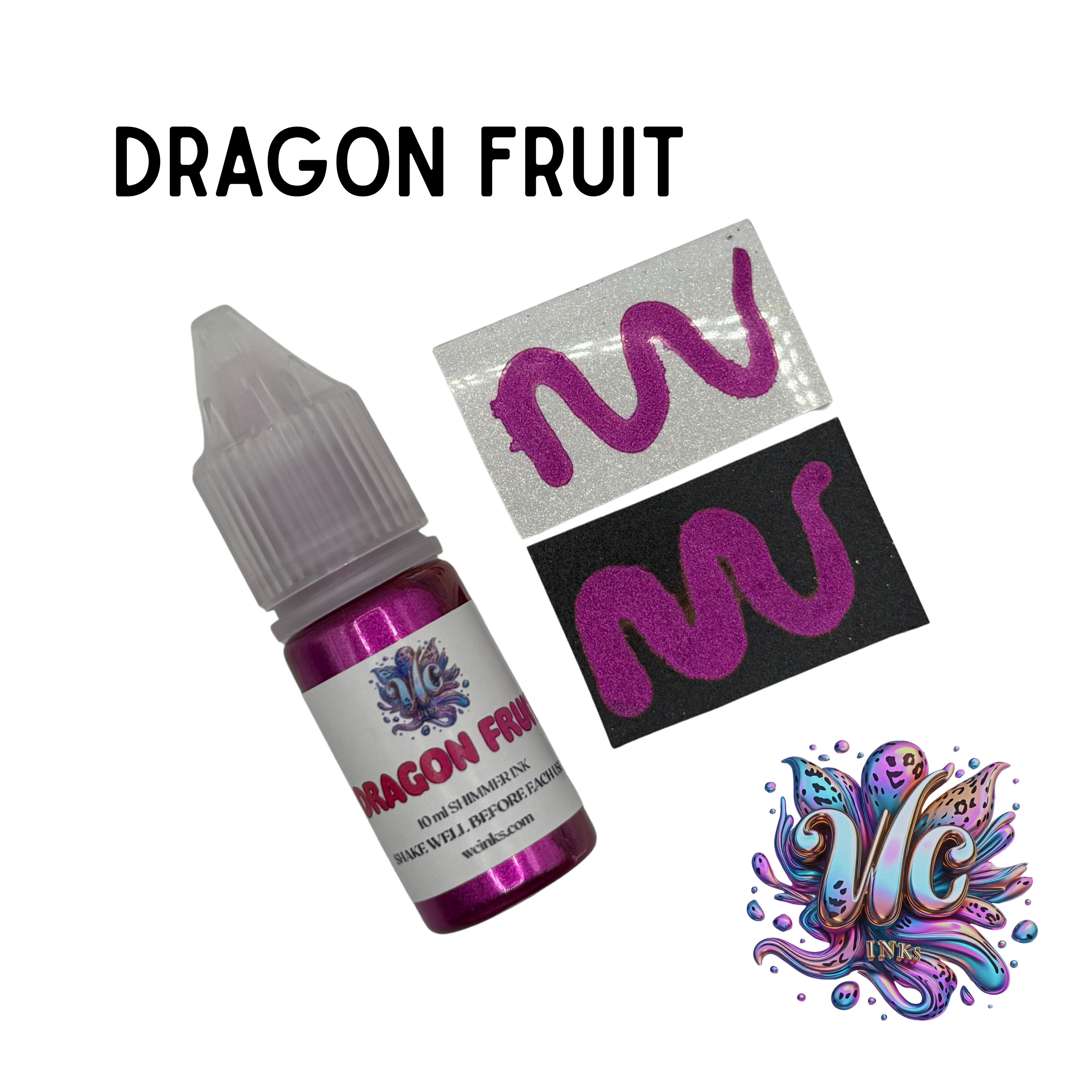 Dragon Fruit Alcohol Ink – Magenta Metallic Ink | WC Inks