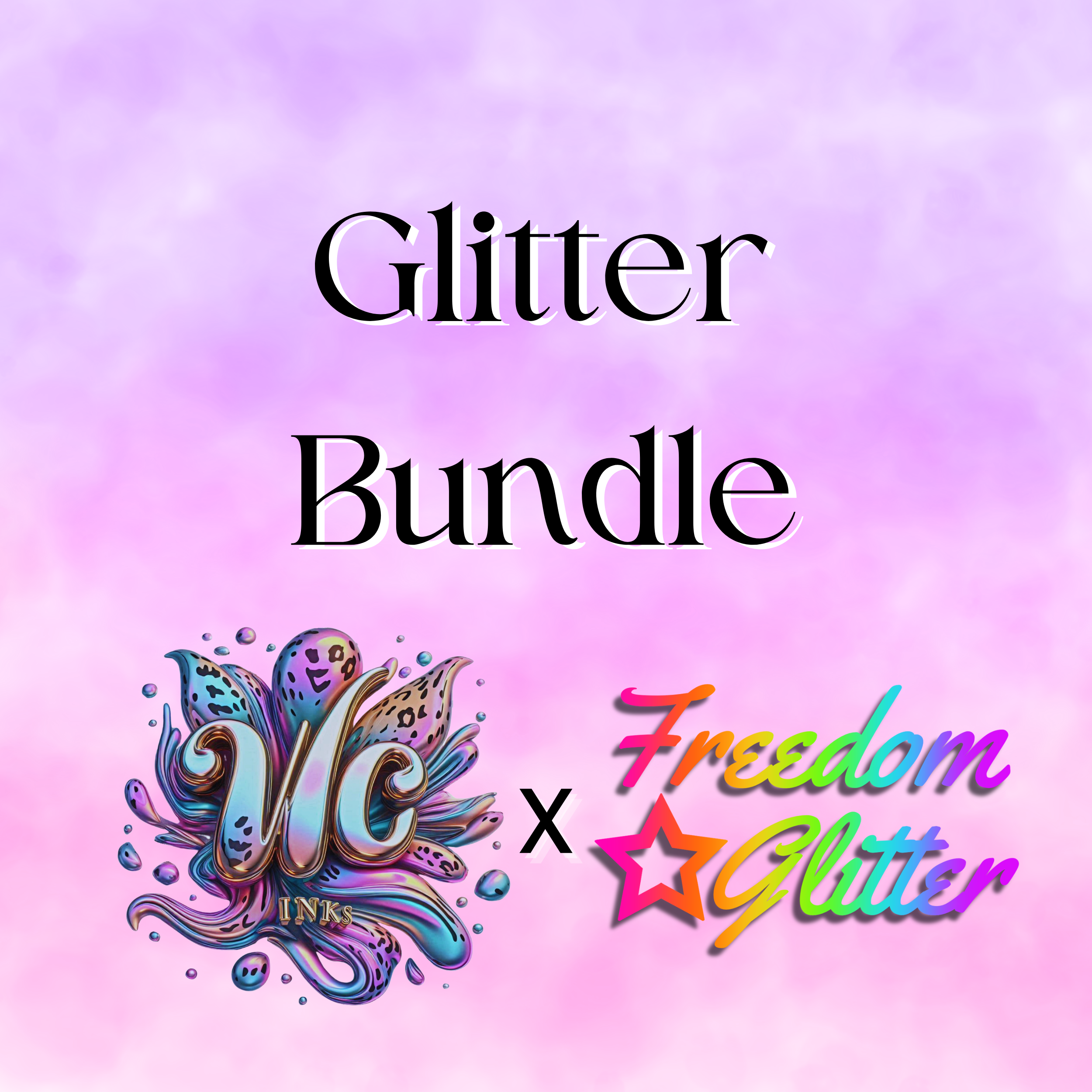 Freedom Glitter x WC Inks – 6 Holographic Glitter Inks
