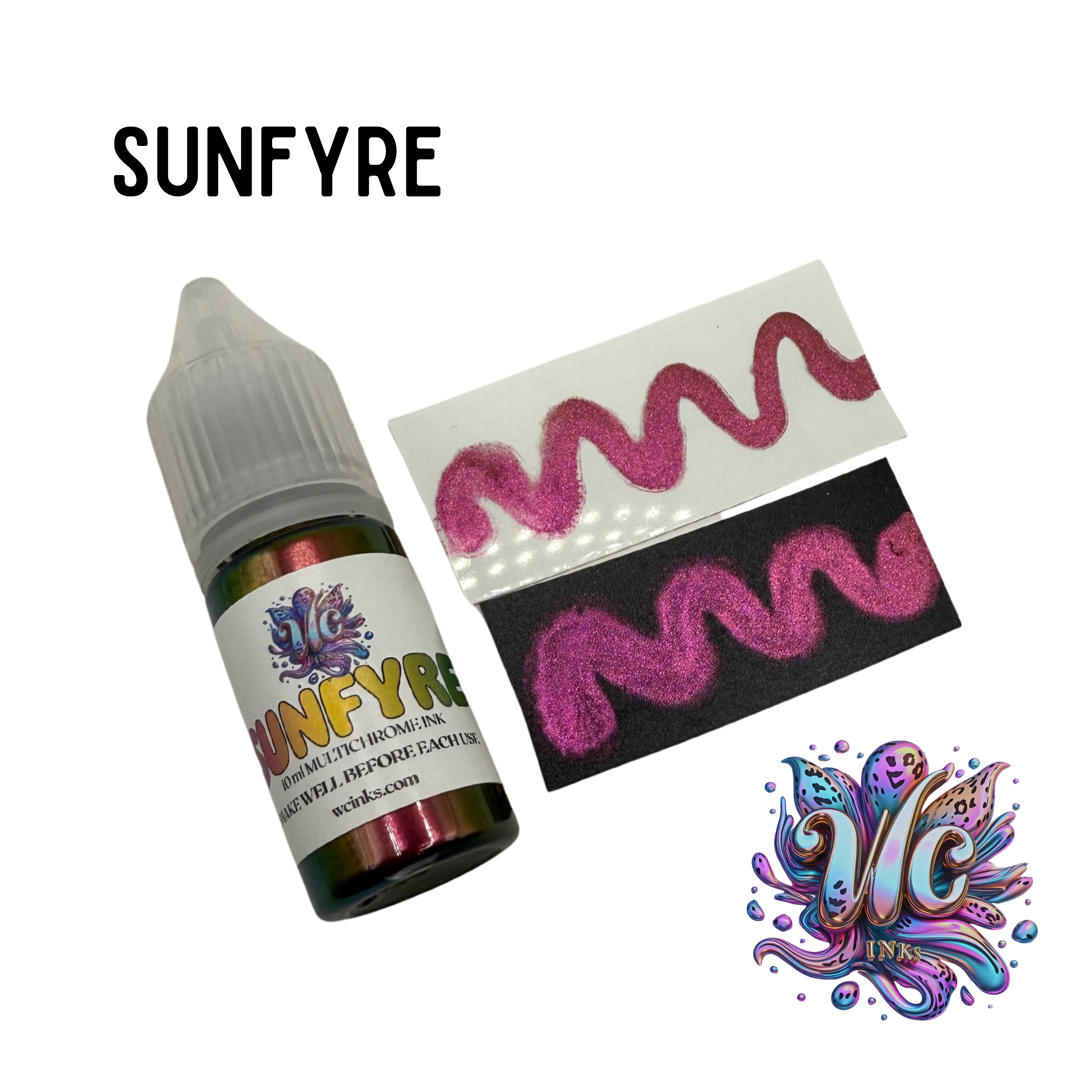 Sunfyre MultiChrome Alcohol Ink – Purple Gold Green Color-Shift | WC Inks