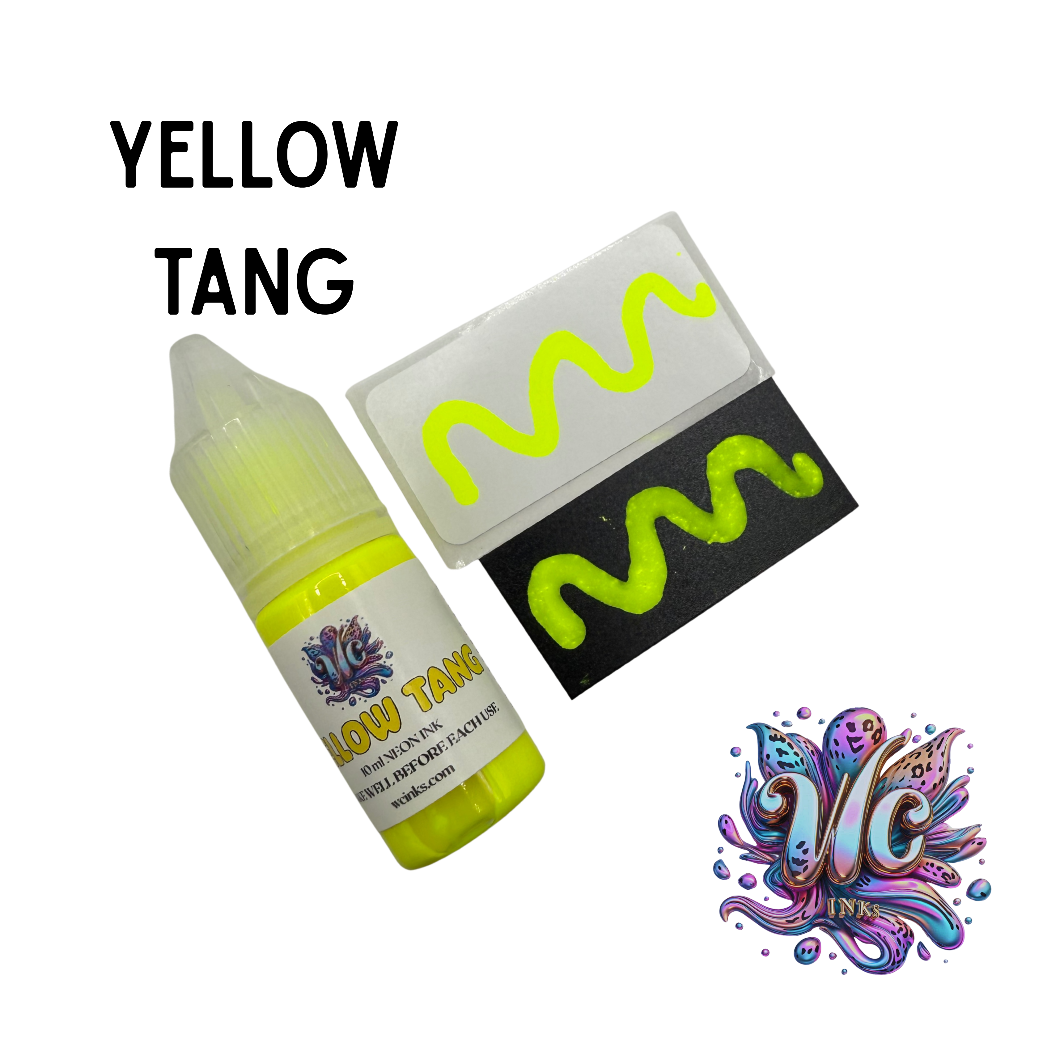 Yellow Tang Neon Alcohol Ink – Yellow, Vivid Color | WC Inks